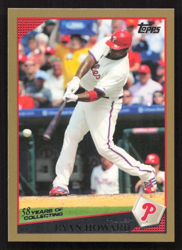 2009 Topps Ryan Howard Gold #/2009 #500 Card | eBay
