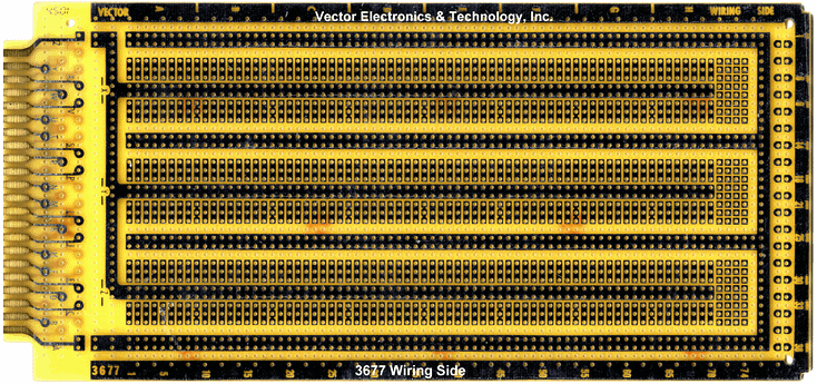 Vector 3677 DIP Plugbord 9.6" x 4.5", Larger than 3677-2 D.I.P. Proto ...