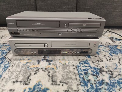 Magnavox MWD2205 DVD VCR VHS Combo Player 4-HEAD Recorder And MDV530VR ...
