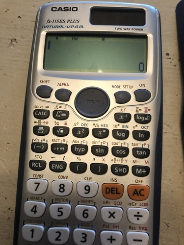 Casio FX-115ES Plus Scientific Calculator, Two-way Power, Natural-V.P.A ...