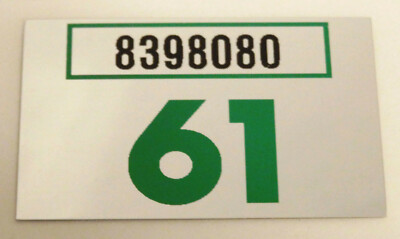 1961 WASHINGTON TAB TAG Reg.Decal for License Plate- for CAR - Chrome ...