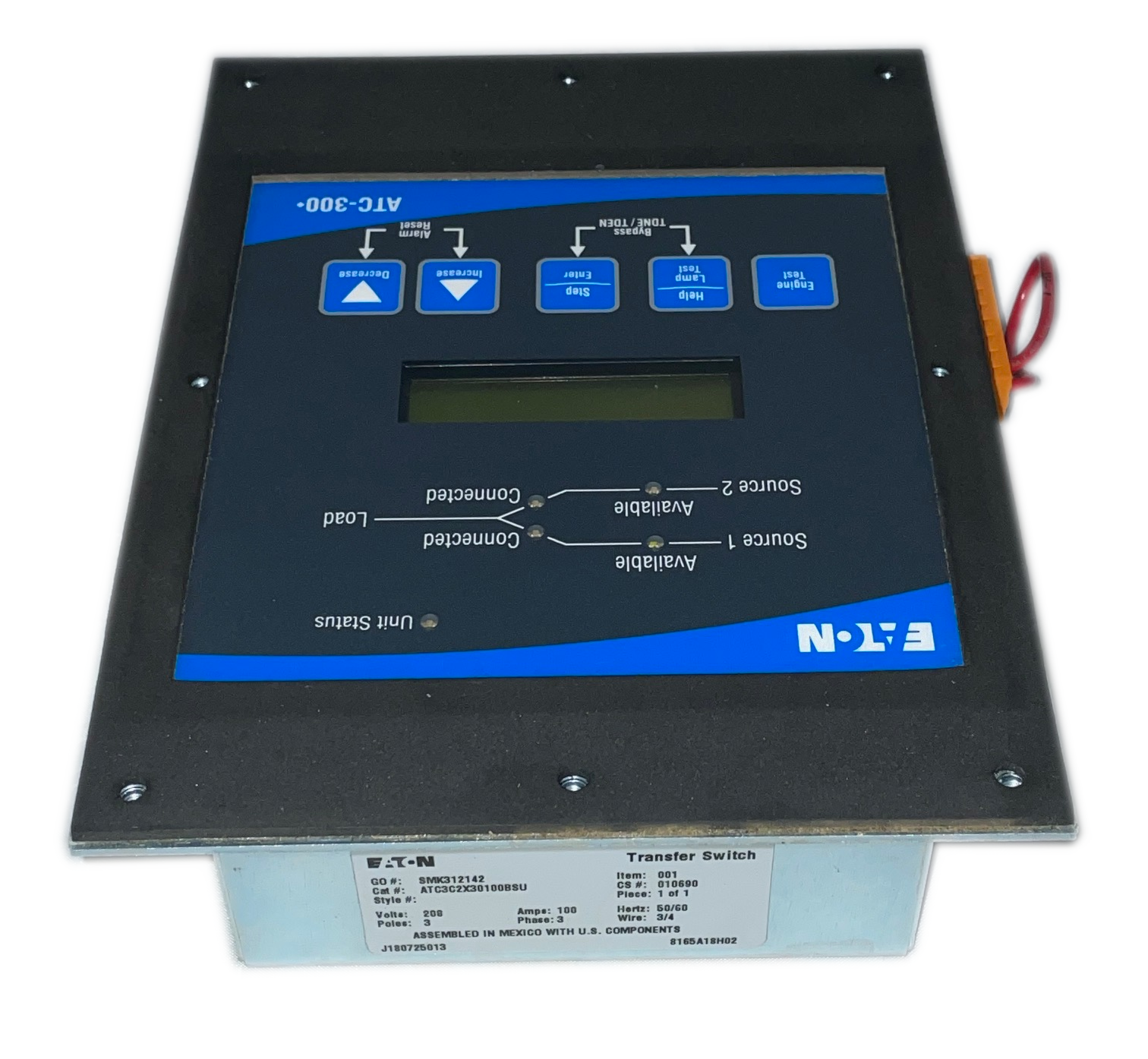 Eaton ATC-300+ Automatic Transfer Switch Controller, Self-Contained ...