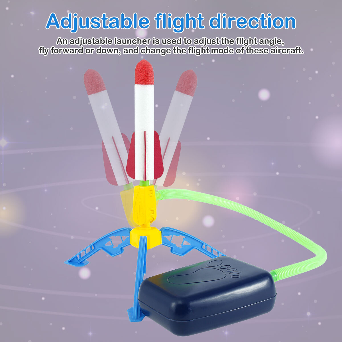 Rocket Launcher Toys Original Dueling Rockets Launcher 3 Foam Rockets ...