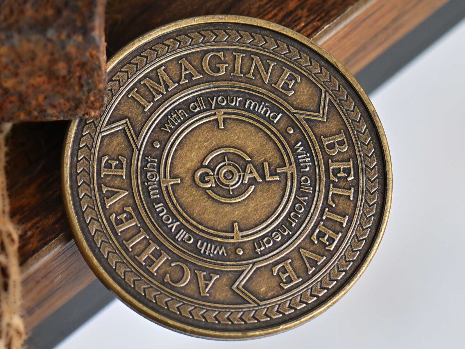 Goal Achievement Coin | Encouragement Gift Idea | Everyday Carry Quote ...