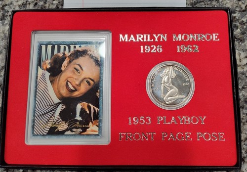 1926-1962 Marilyn Monroe Proof 1oz .999 Fine Silver Round Coin and Card ...