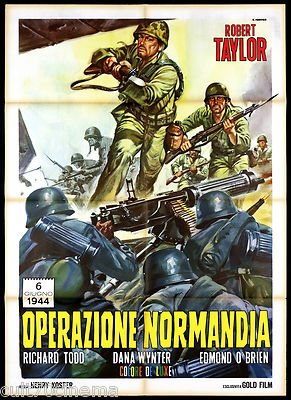 OPERATION NORMANDY POSTER CINEMA WAR 1956 D-DAY 6 JUNE MOVIE POSTER 2F ...