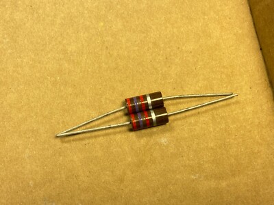 2 NOS Allen Bradley 2700 ohm 2.7k 2 watt 2W Carbon Comp Resistors 10% ...
