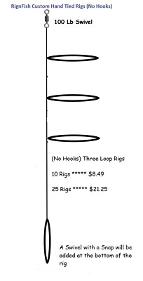Hi-Low Triple Drop Fishing Rigs (No Hooks) Pompano Whiting Snappers ...