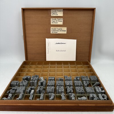 Stamping & Embossing - 18Pt Goudy Cursive