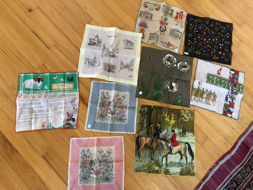 9 Stoffels Vintage cotton Handkerchief hankies Swiss most new 1950s ...