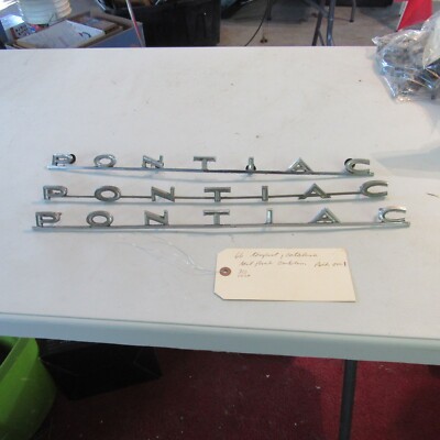 1966 1967 pontiac tail panel trim molding chrome | eBay