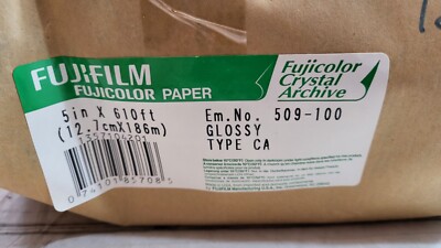 Fujifilm Fujicolor Paper Glossy Type CA 5in x 610ft Em No 509-100 - NEW ...