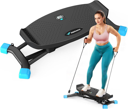 Balance Board with Resistance Bands, Portable Ski Balancing Machine ...