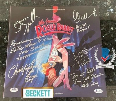 STEVEN SPIELBERG SIGNED ROGER RABBIT CAST SIGNED ALBUM BECKETT BAS LOA ...