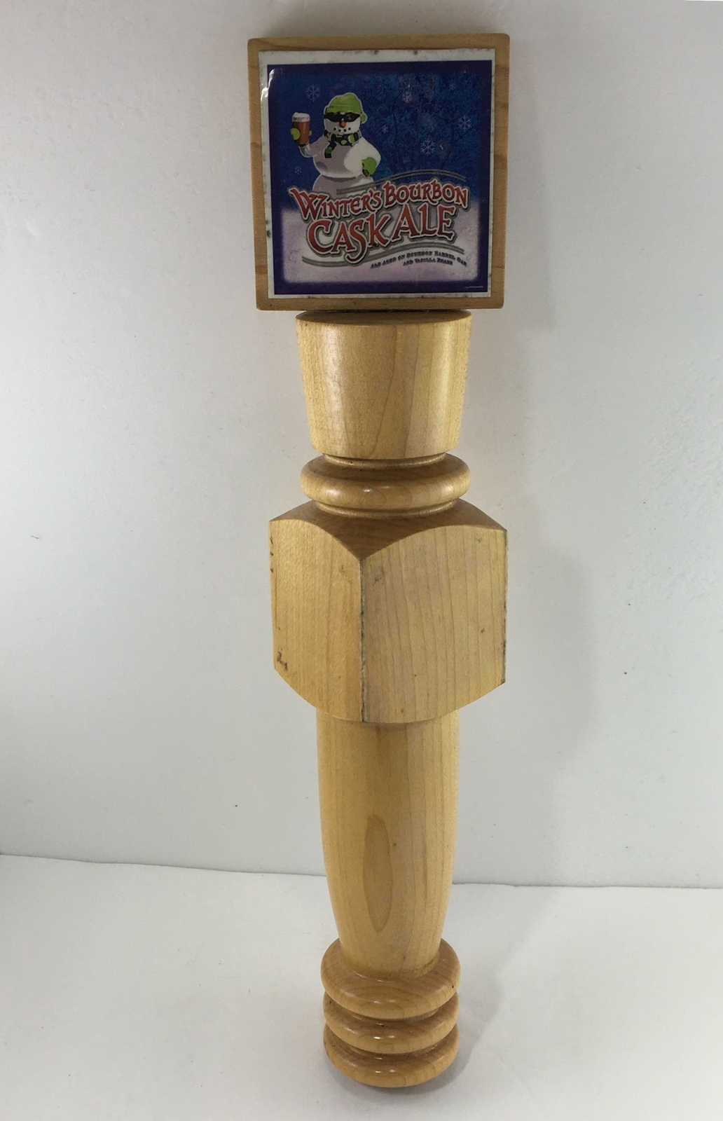 Winter's Bourbon Cask Ale 11" Vintage Snowman Beer Tap Handle | eBay
