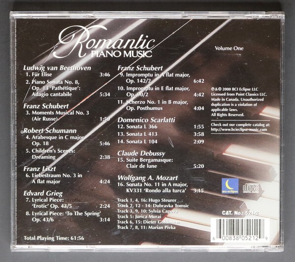Romantic Piano Music, CD, 2000, New, Three Volume Collection | eBay