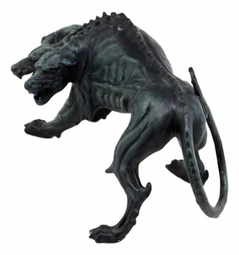 FAUX STONE HADES HELL HOUND CERBERUS KERBEROS STATUE FIGURINE 7.75"L | eBay