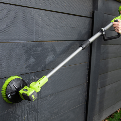 Ryobi 18V ONE+ Telescopic Pole Scrubber - Skin Only | eBay