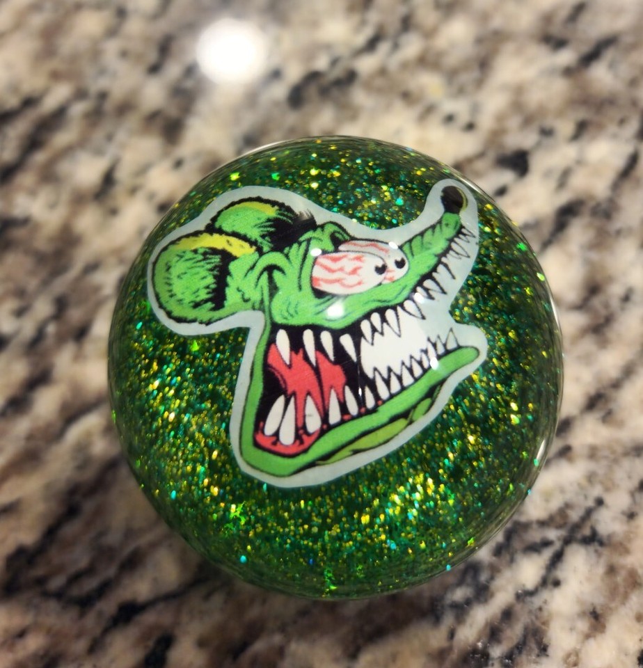 Rat Fink Custom Glitter Shift Knob | Hot Rod Rat Rod Mooneyes JDM ...