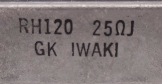 Iwaki GK RH120 25ΩJ External Regenerative Resistor, Resistance: 25 Ohms ...
