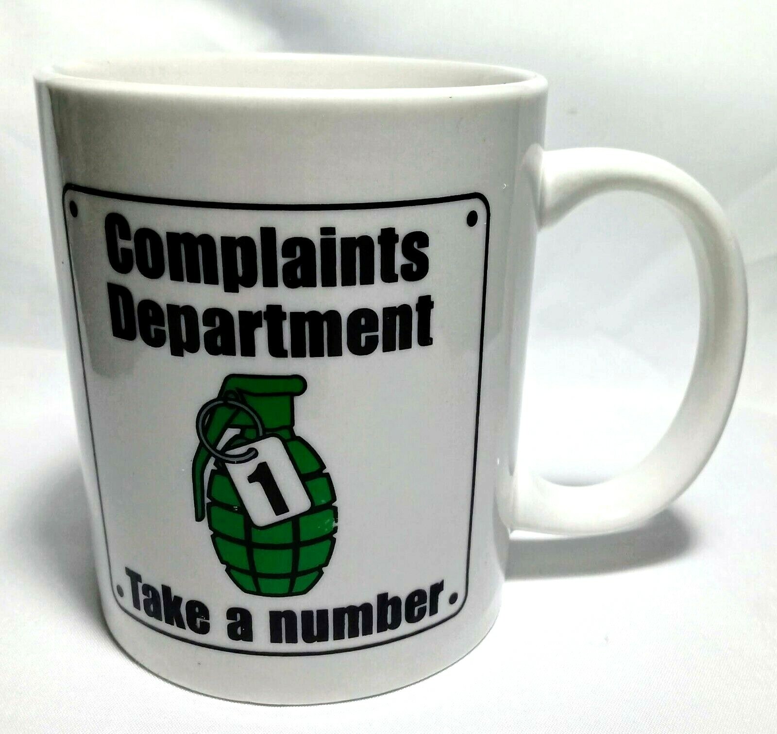 Complaints Department Take a Number Funny Ceramic Mug - Collectible Cup ...