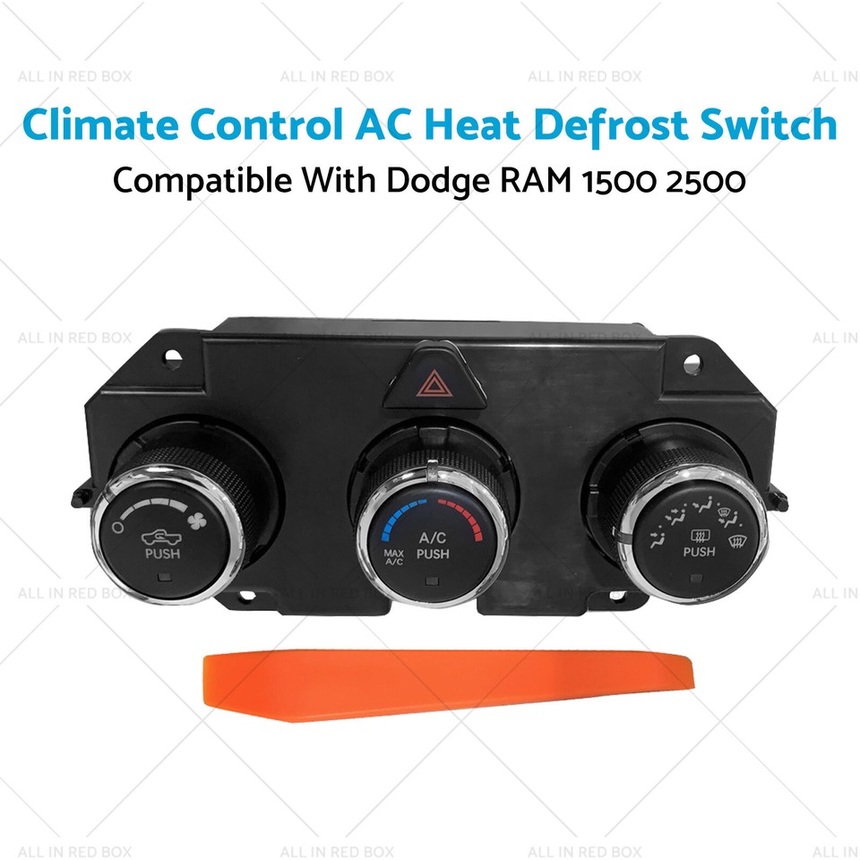 Climate Control AC Heat Defrost Switch Suitable for 2013-18 Dodge RAM ...