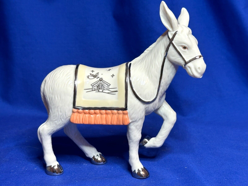 Hawthorn Village Silver Blessings Nativity Devoted Donkey figurine | eBay