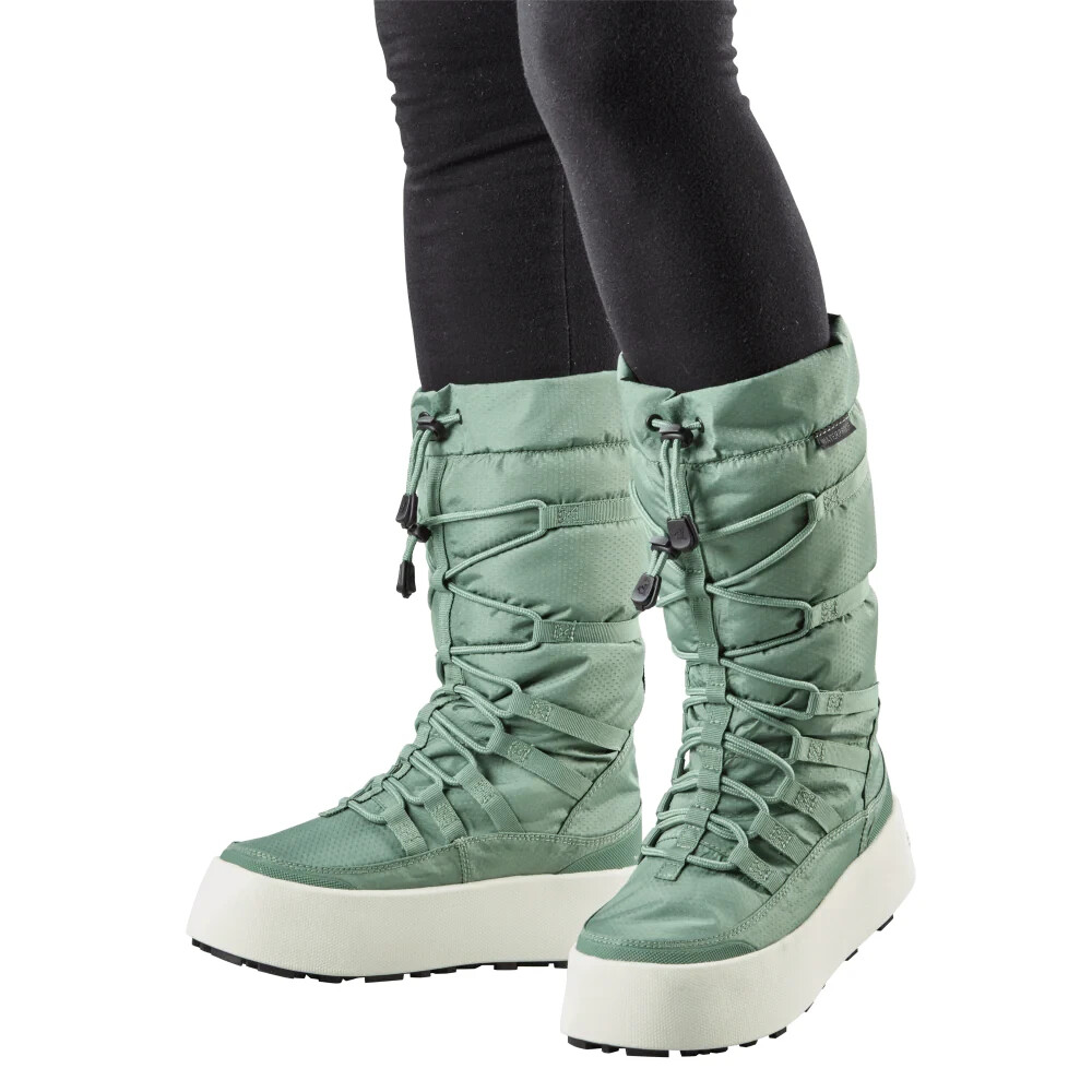 Baffin Women's Geneva Sea Green and White Winter Platform Boots