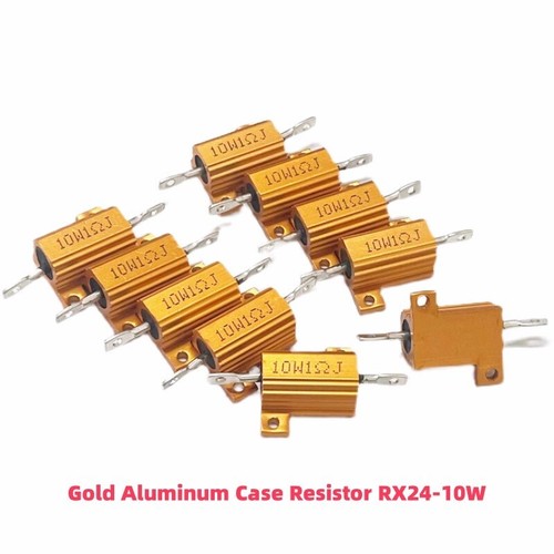 Gold Aluminum Case Resistor RX24-10W 65R 68R70R75R 80R 82R 90R 100R ...