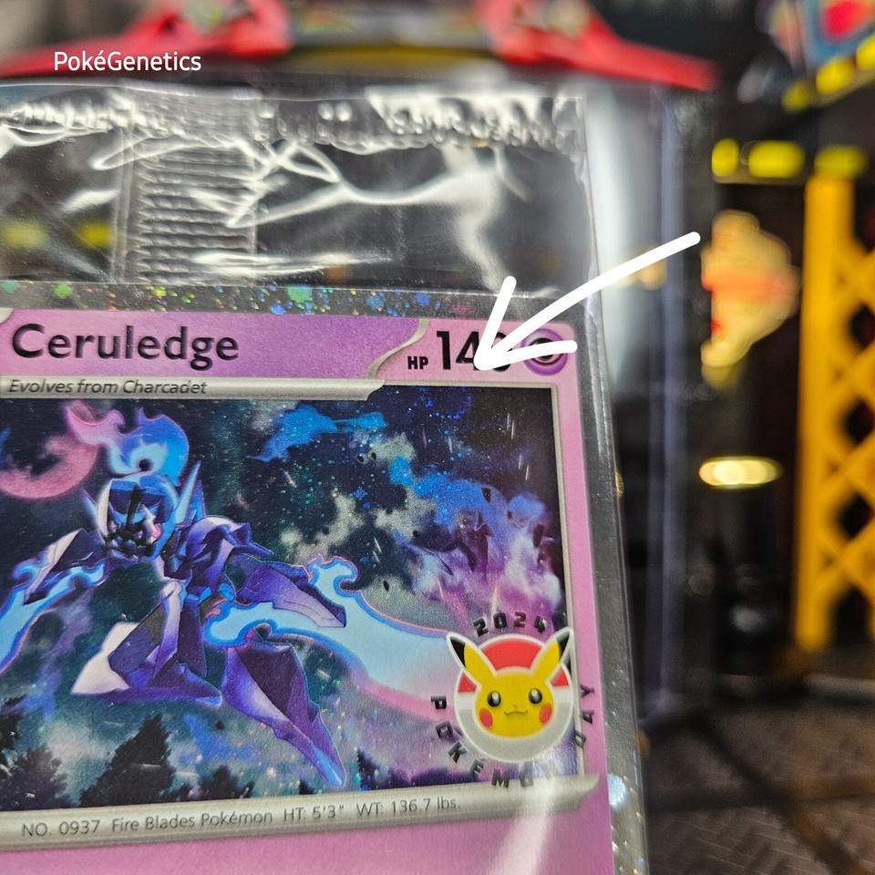 Ceruledge Promo Swirl Holo Paldean Fates 040/091 Scarlet Violet Pokémon ...