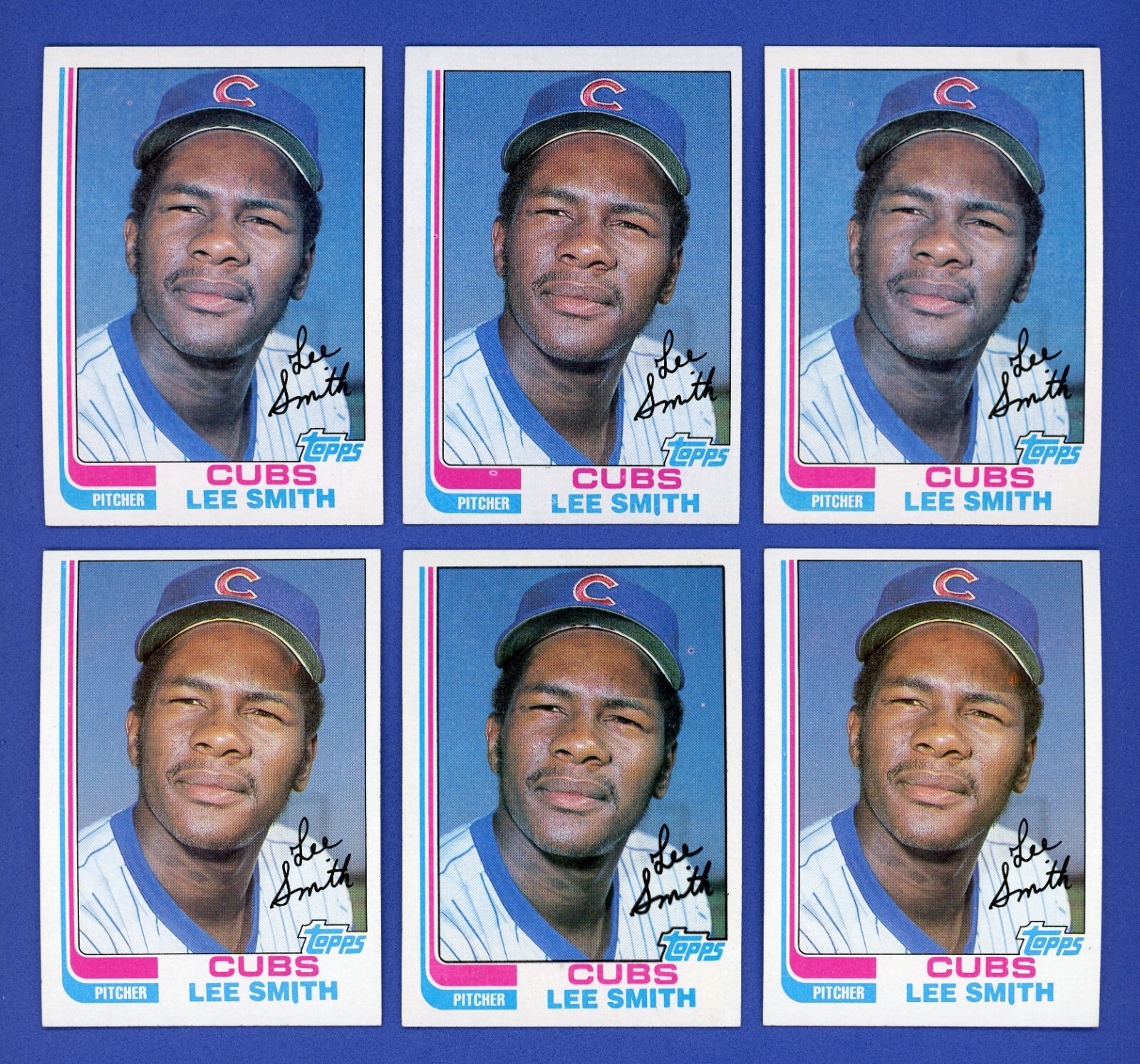 Lot of 6: 1982 Topps LEE SMITH Rookie Cards #452 ~ NM-NM/MT ~ HOF Cubs ...