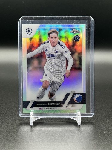 2022-23 Topps Chrome UEFA Isak Bergmann Johannesson Refractor Rookie RC ...