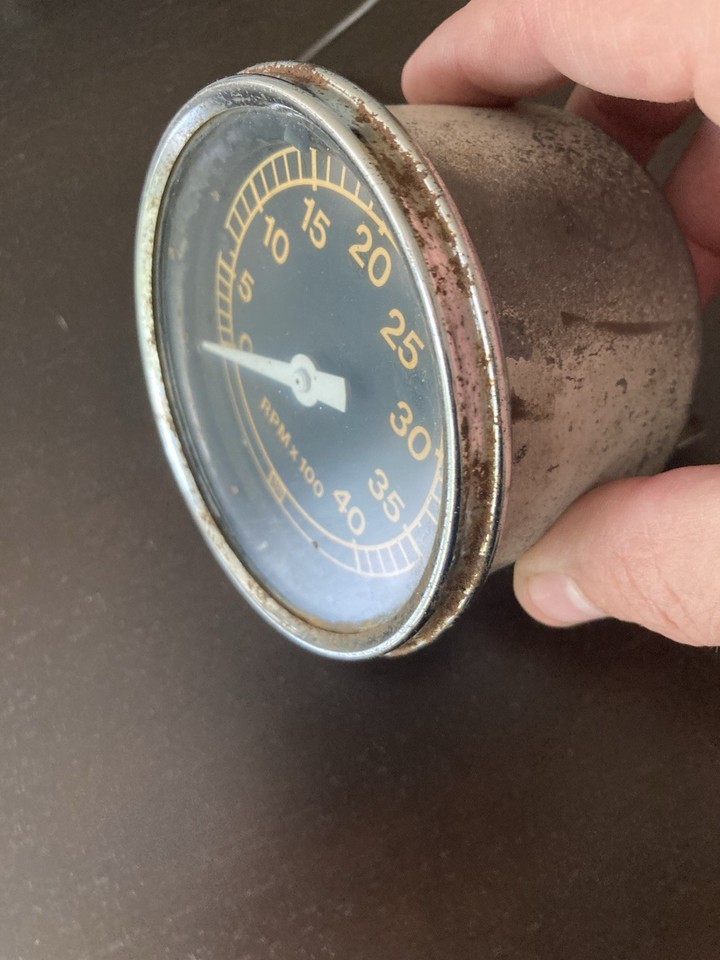 Vintage Stewart Warner RPM Mechanical Tachometer Gauge Hot Rat Rod | eBay