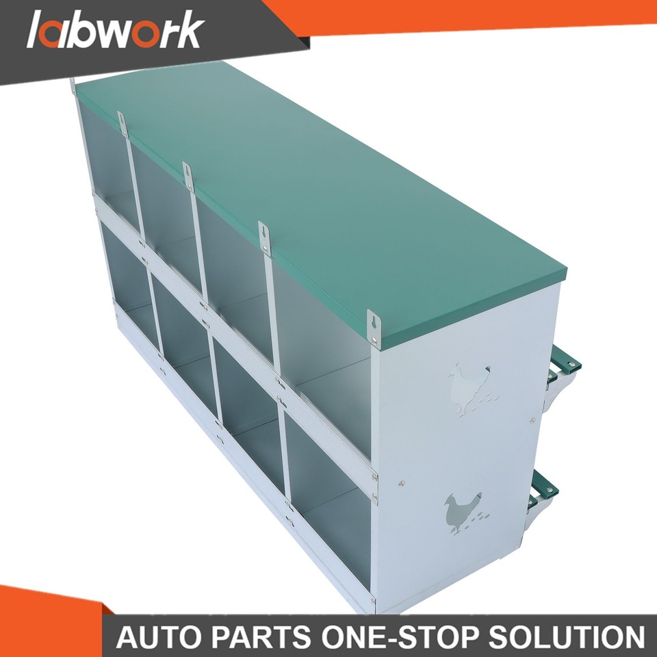 Labwork Chicken Nest Box 8 Hole Nest Box Laying Egg Lay Box Hen Chicken ...