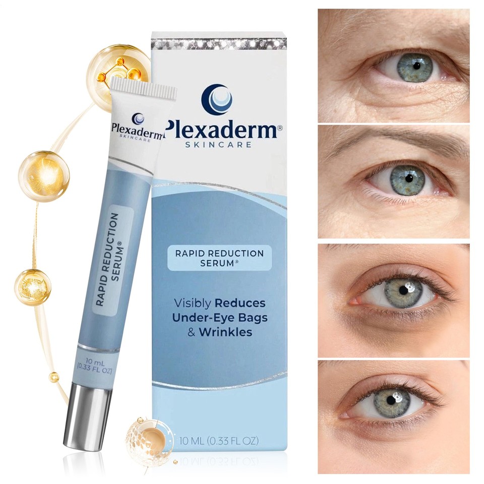 Plexaderm Rapid Reduction Eye Serum - Visibly Reduces Under-Eye Bags ...