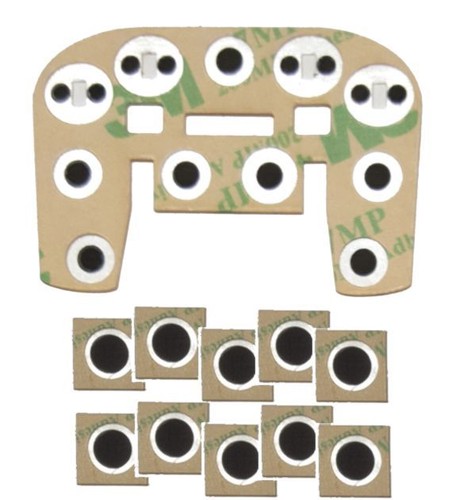 DISH Network 183387 Remote Control Button Repair Kit 4.4 IR/UHF PRO ...