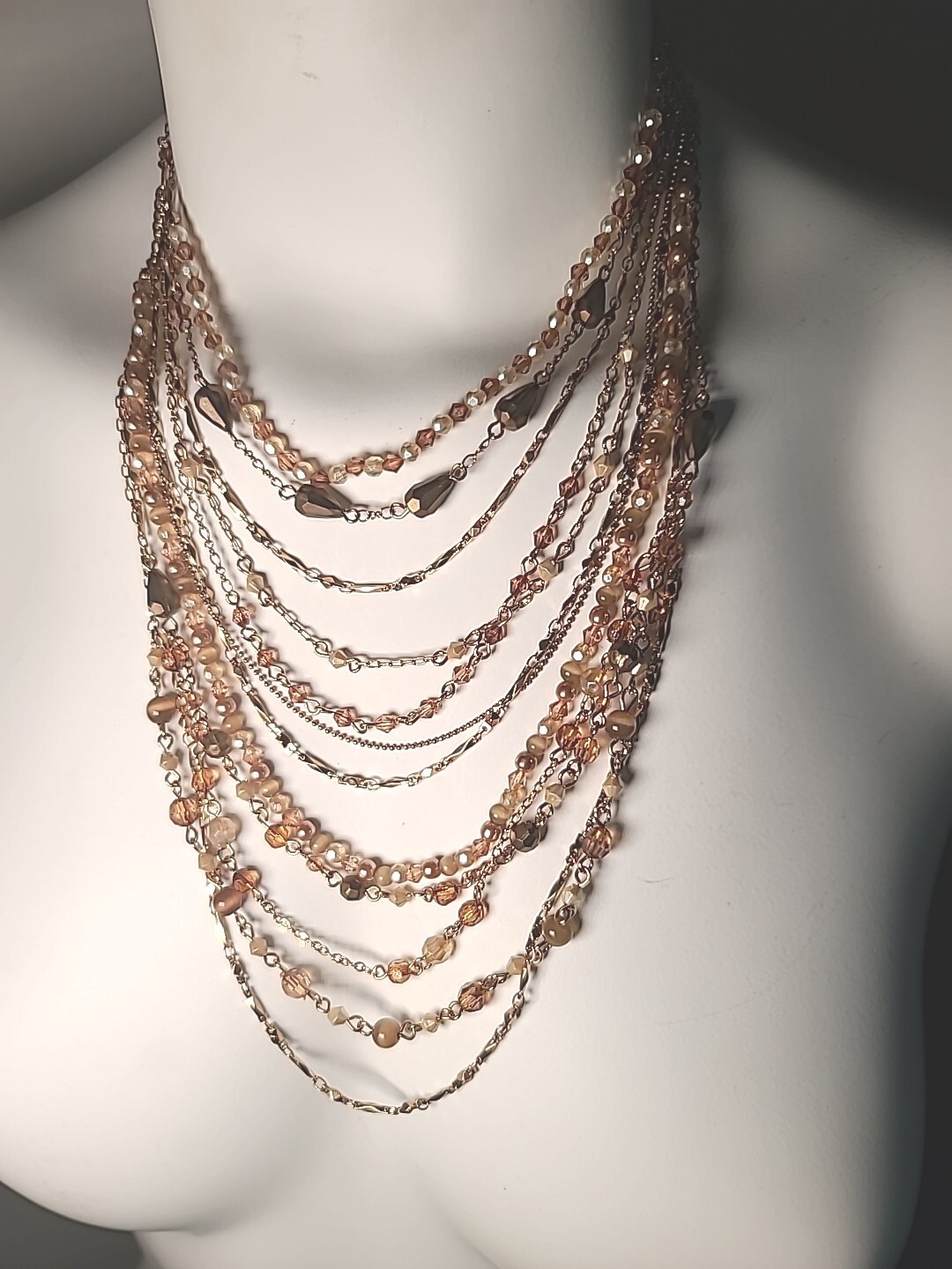 Stunning Vintage Nancy and Rise 12 strand Champagne &… - Gem