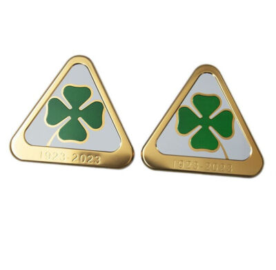 2x For Alfa Romeo Clover Side Fender Stickers Emblems Badges Gold 100 ...