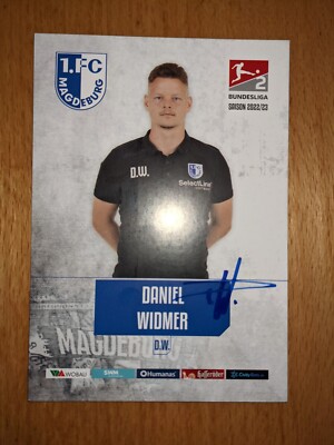 Daniel Widmer 1.FC Magdeburg 2022-2023 handsignierte Autogrammkarte | eBay.de
