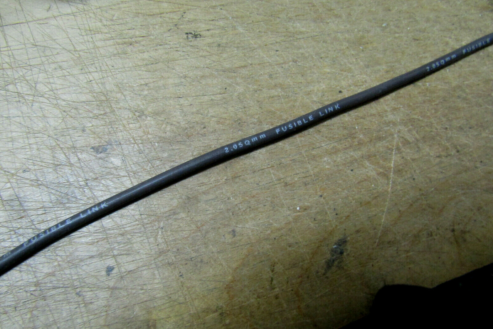 2 FEET 14 GAUGE (2 X 1 FOOT) FUSIBLE LINK BROWN HYPALON JACKET WIRE ...