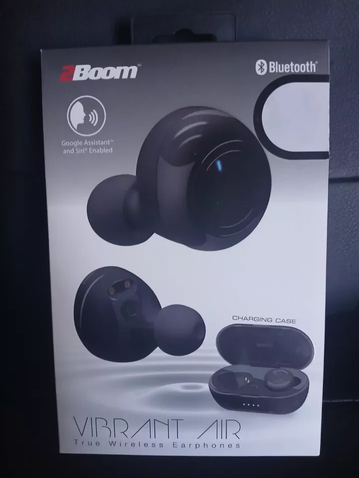 2Boom Vibrant Air True Wireless Earphones Bluetooth - 32.8ft Black ...