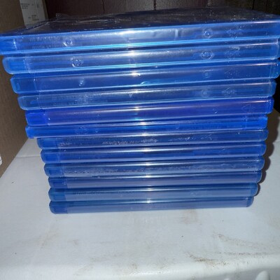 Set of 12 Empty, Blue, Blu-ray Cases. In great condition. Replacement ...
