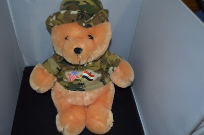 Military Bear Iraq and USA 17" Stuffed Animal K4 | eBay