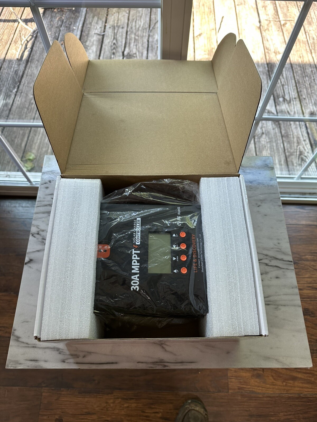 Litime 30 Amp 12V/24V DC Input Bluetooth MPPT Solar Charge Controller ...