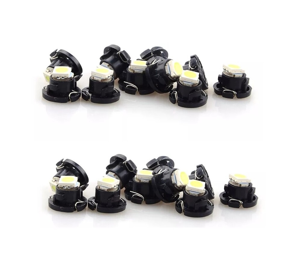 20x T3 8mm Neo Wedge LED A/C Light Bulbs Instruemnt Dash Light 3030 1 ...