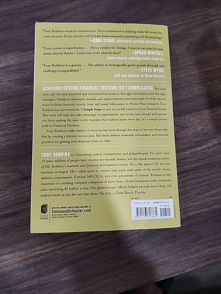 Tony Robbins Financial Freedom Ser.: MONEY Master the Game : 7 Simple ...