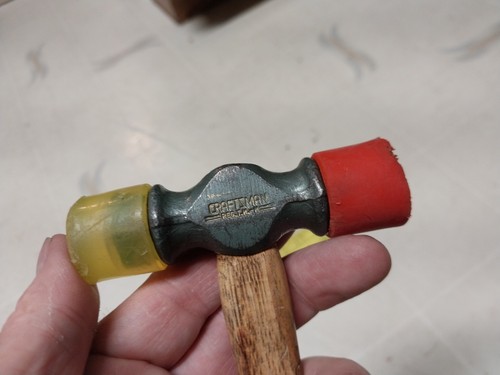 Craftsman Tools USA 6oz Rubber Plastic Double Face Tip Hammer Mallet ...