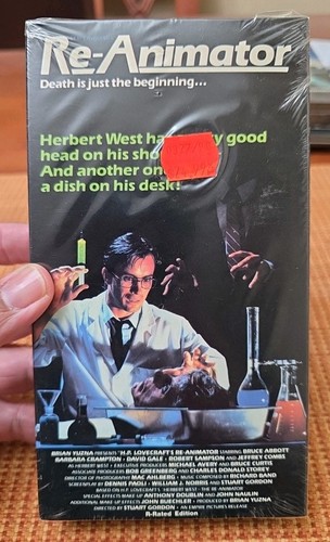 Re-Animator (Vestron Video, 1986) Rated R Version SEALED VHS & New ...