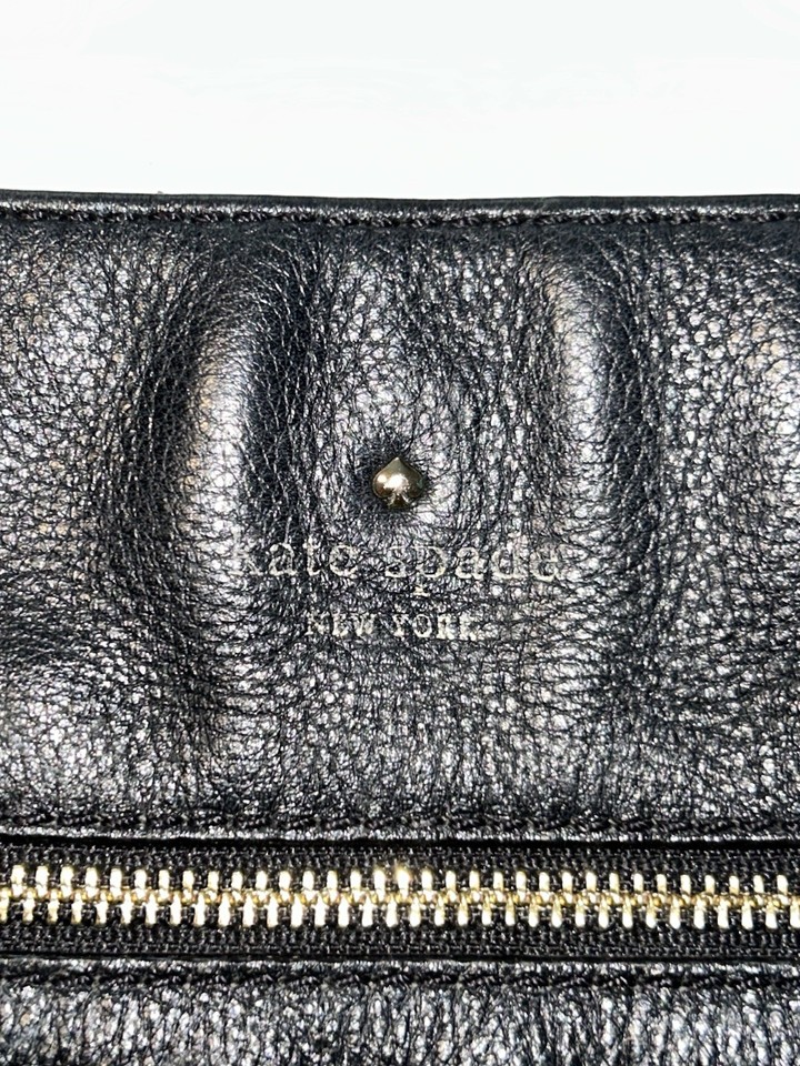 Kate Spade Shoulder Jackson Street Melisse Black Leather Cross Body Bag ...