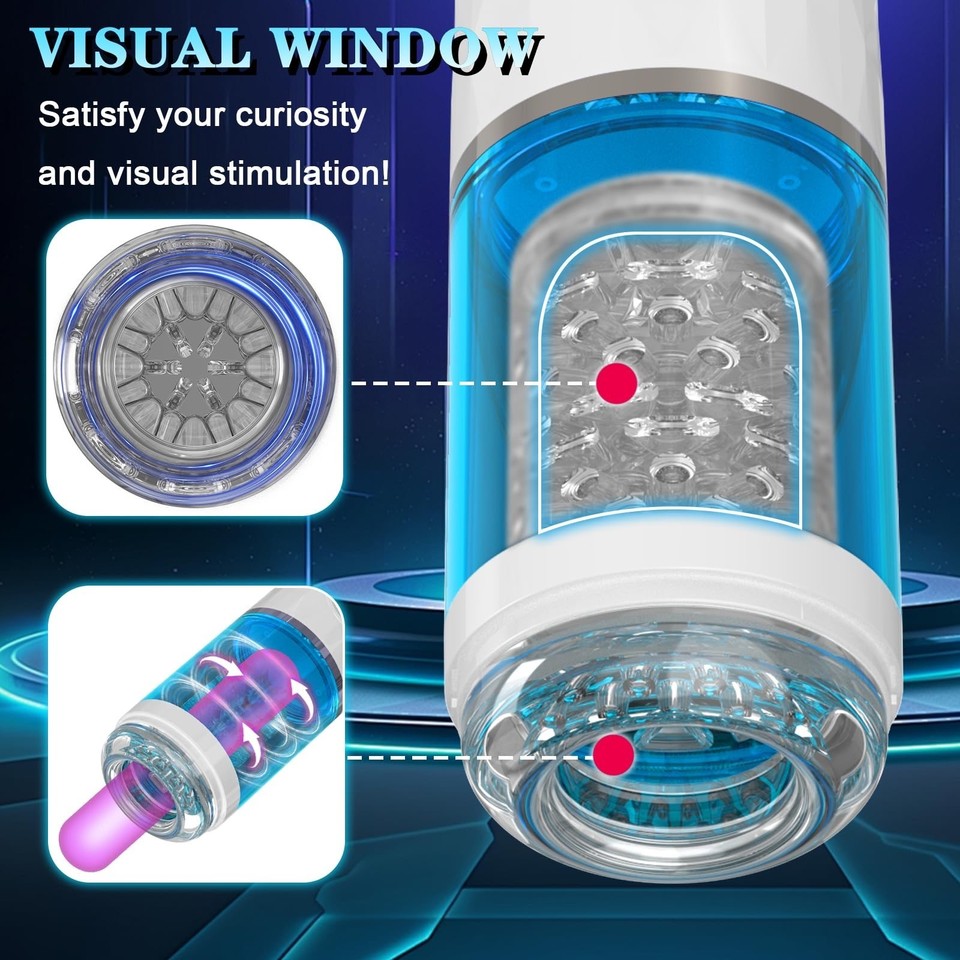 Automatic Male Masturbater Rotation Vibrating Stroker Cup Adule Sex ...